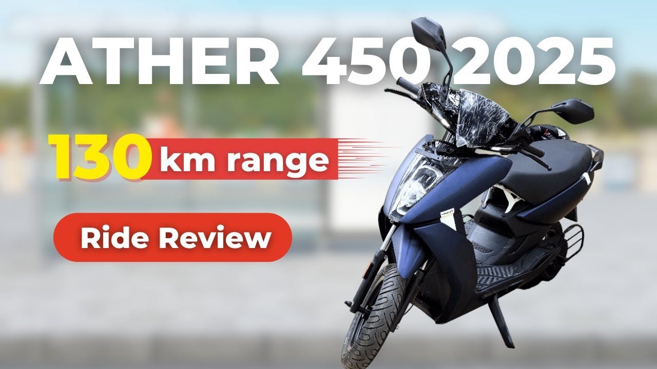 130km Range Ather 450 2025: Traction Control, No Motor Fan & More ...