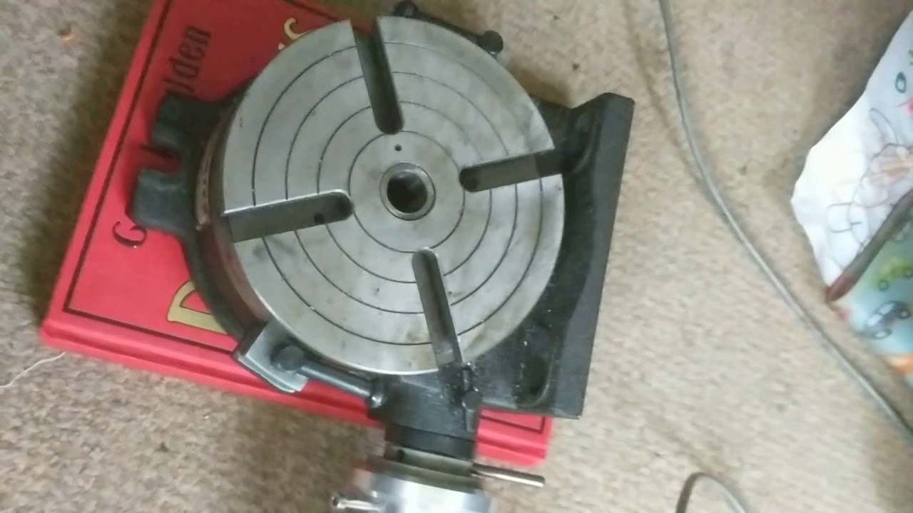 Stepper powered rotary table. Division master. - YouTube