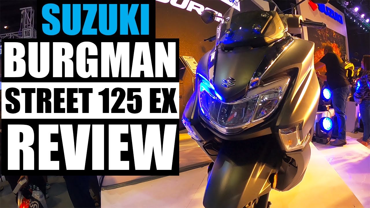 SUZUKI BURGMAN STREET 125 EX REVIEW PRICE SPECS FEATURES - YouTube
