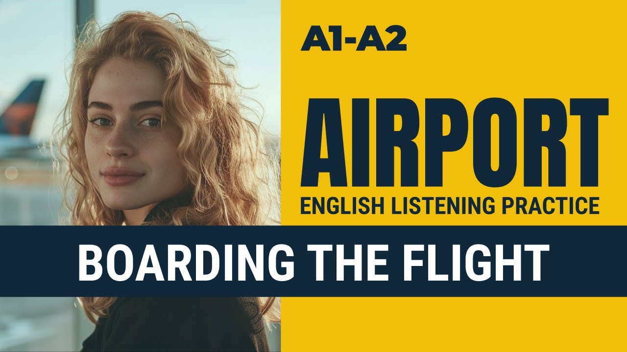 How to Speak English at the Airport: Beginner Listening Practice (A1-A2 ...