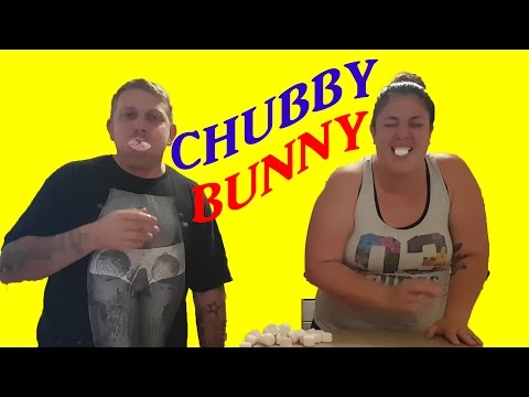 CHUBBY BUNNY CHALLENGE HUSBAND VS WIFE  *VOMIT ALERT*