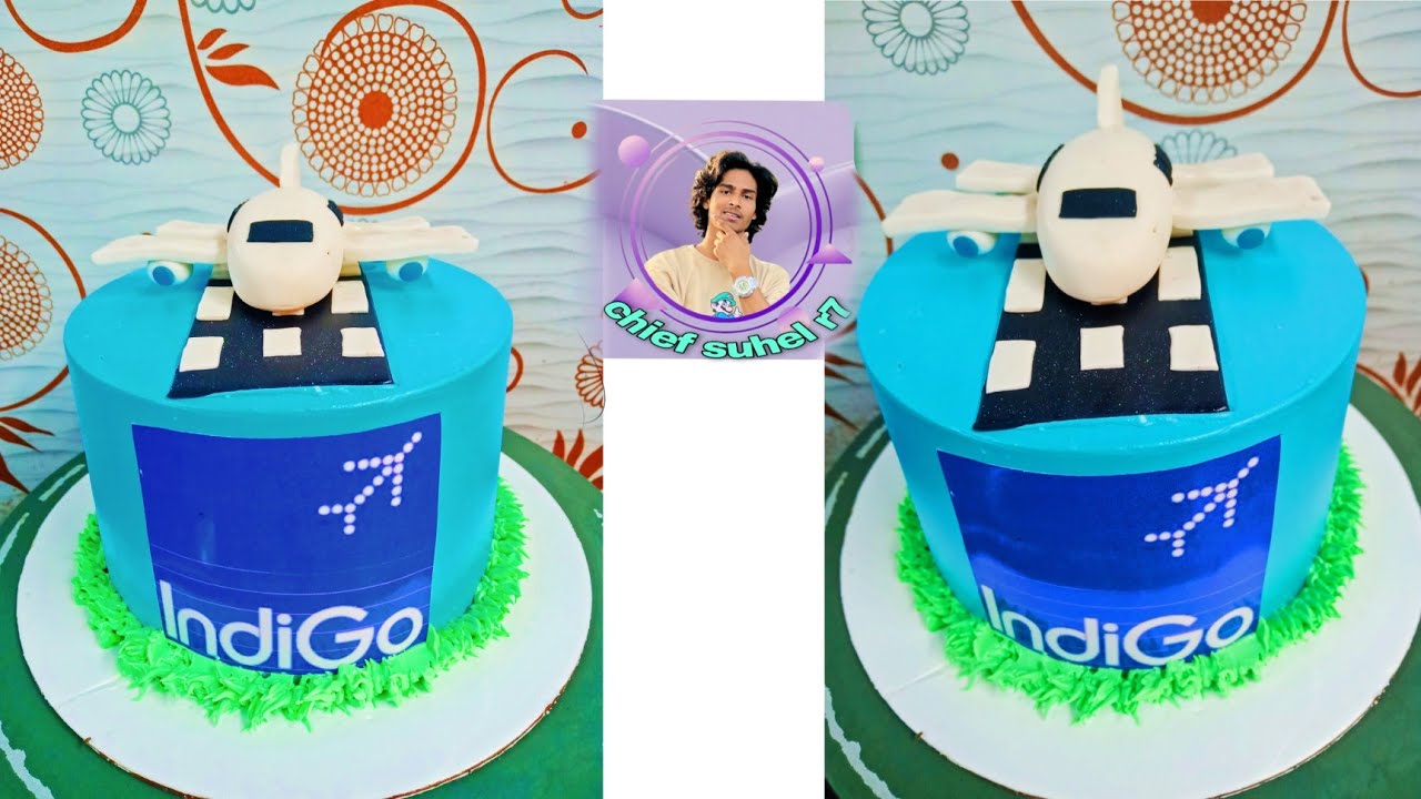 indigo flight ️🛫 cake decorating ideas ️🎂 design 1kg chocolate 🍫 fele ...