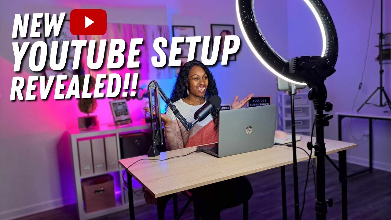I TURNED MY LIVING ROOM INTO A YOUTUBE STUDIO!! NEW YOUTUBE SETUP ...