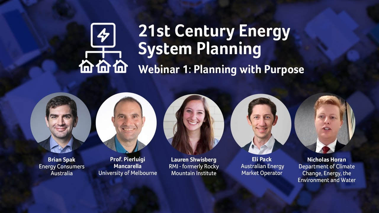 21st Century Energy System Planning - Webinar 1: Planning with purpose ...