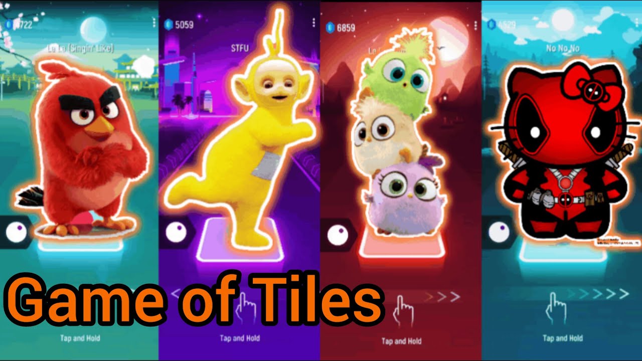ANGRY BIRDS vs TINKY WINKY vs HELLO KITTY🌞Tiles Hop #tileshop # ...
