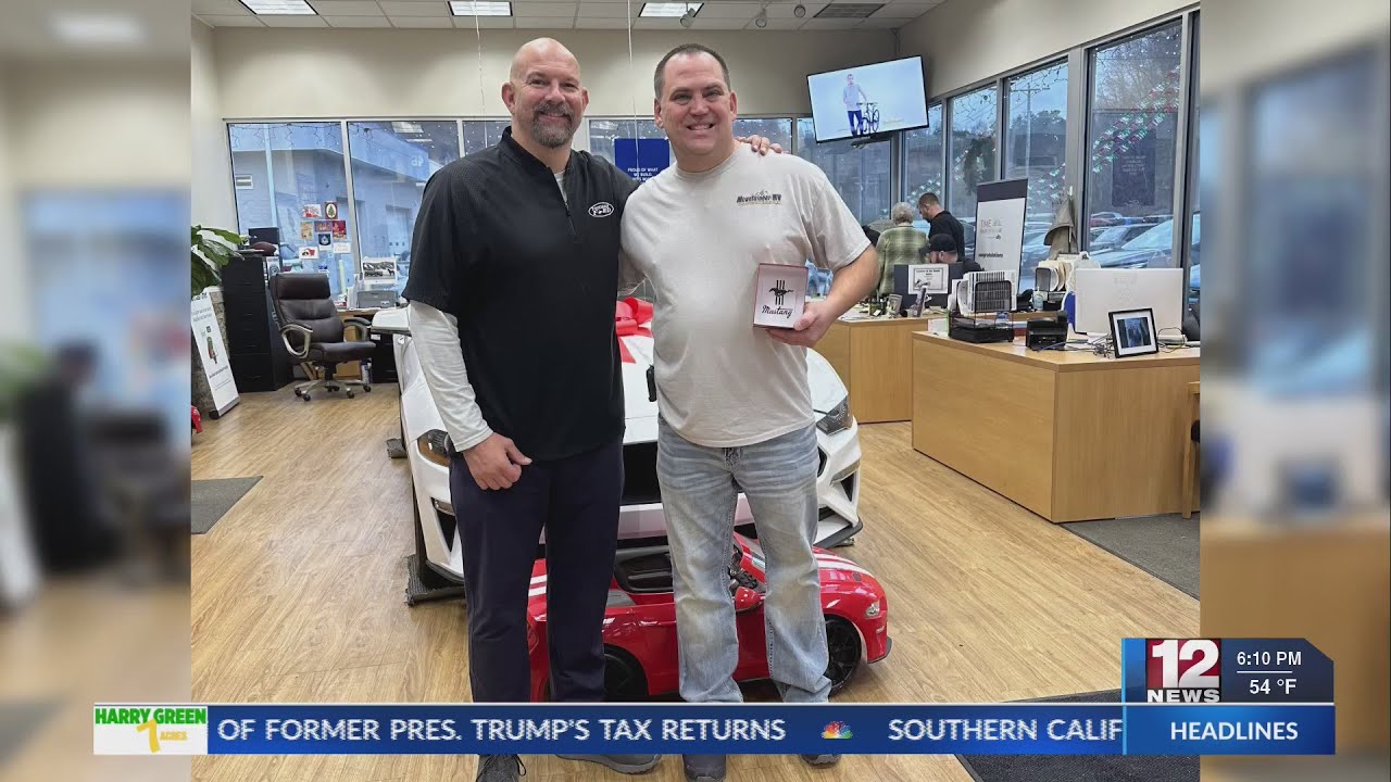 Toothman Ford gives away Ford Mustang - YouTube