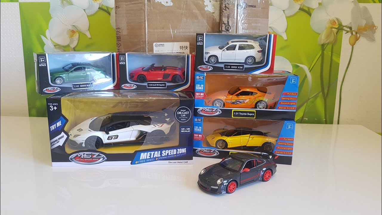 Mystery Box Unpacking from MSZ diecast 1:43 1:32 1:24 scale cars bmw ...