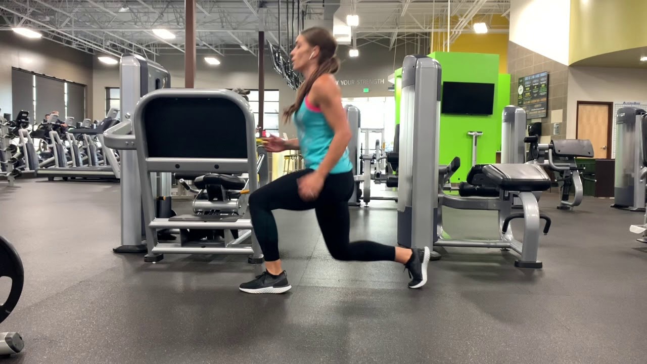 Forward lunge pulse - YouTube
