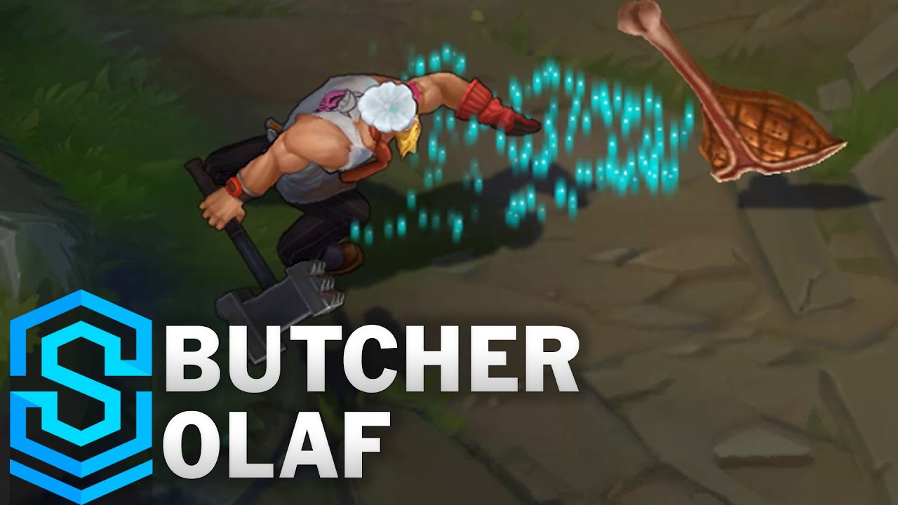 Butcher Olaf Skin Spotlight - Pre-Release - League of Legends - YouTube