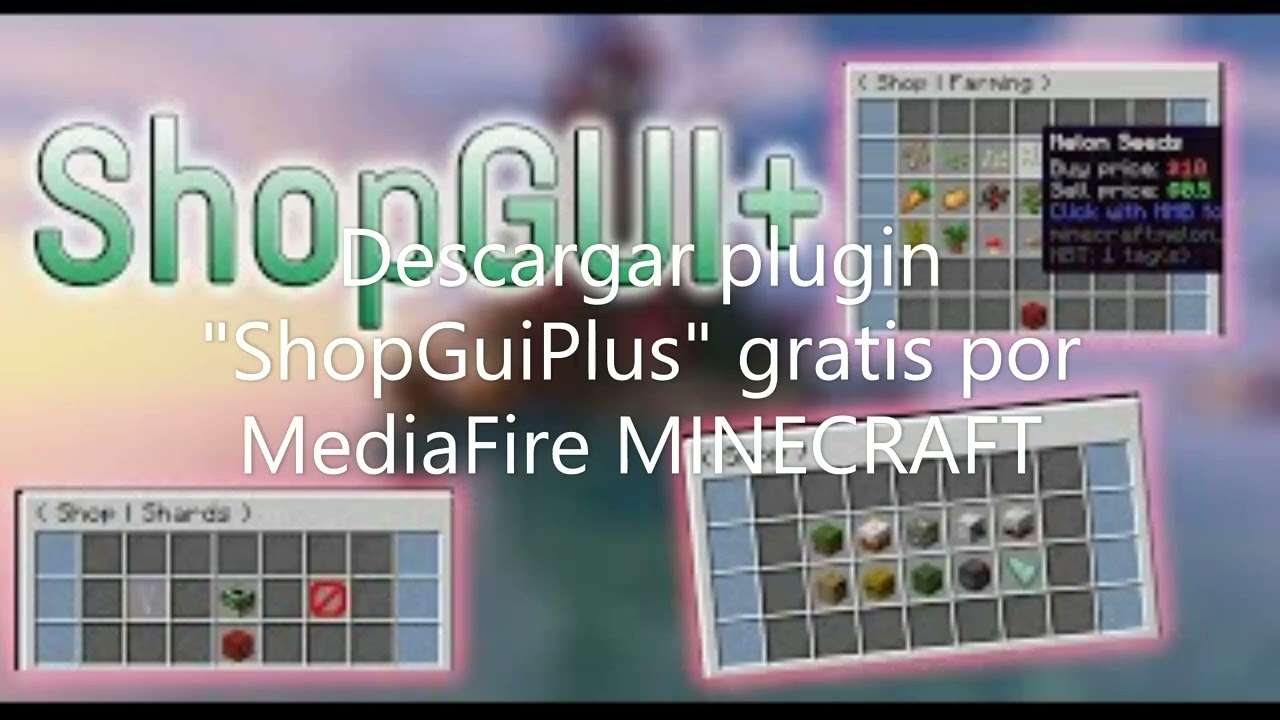 Descargar plugin "ShopGuiPlus" gratis por MediaFire MINECRAFT - YouTube