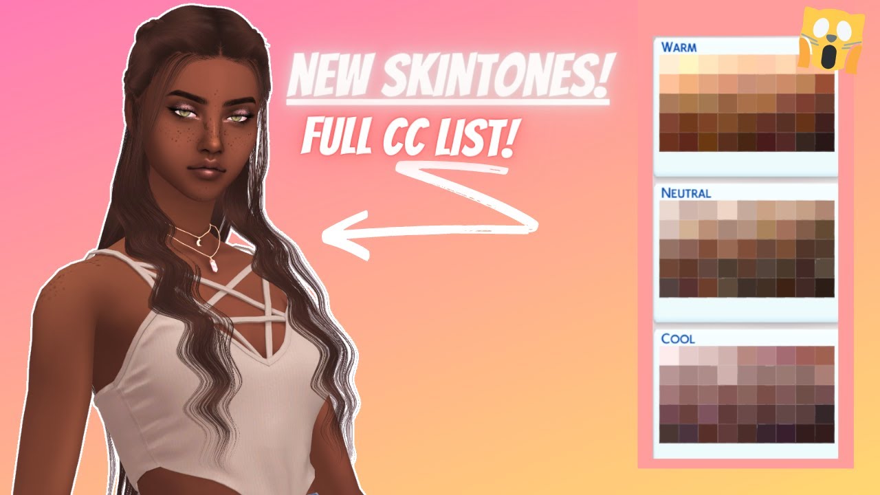 Using the new SkinTones!!💕(Full cc list) - YouTube