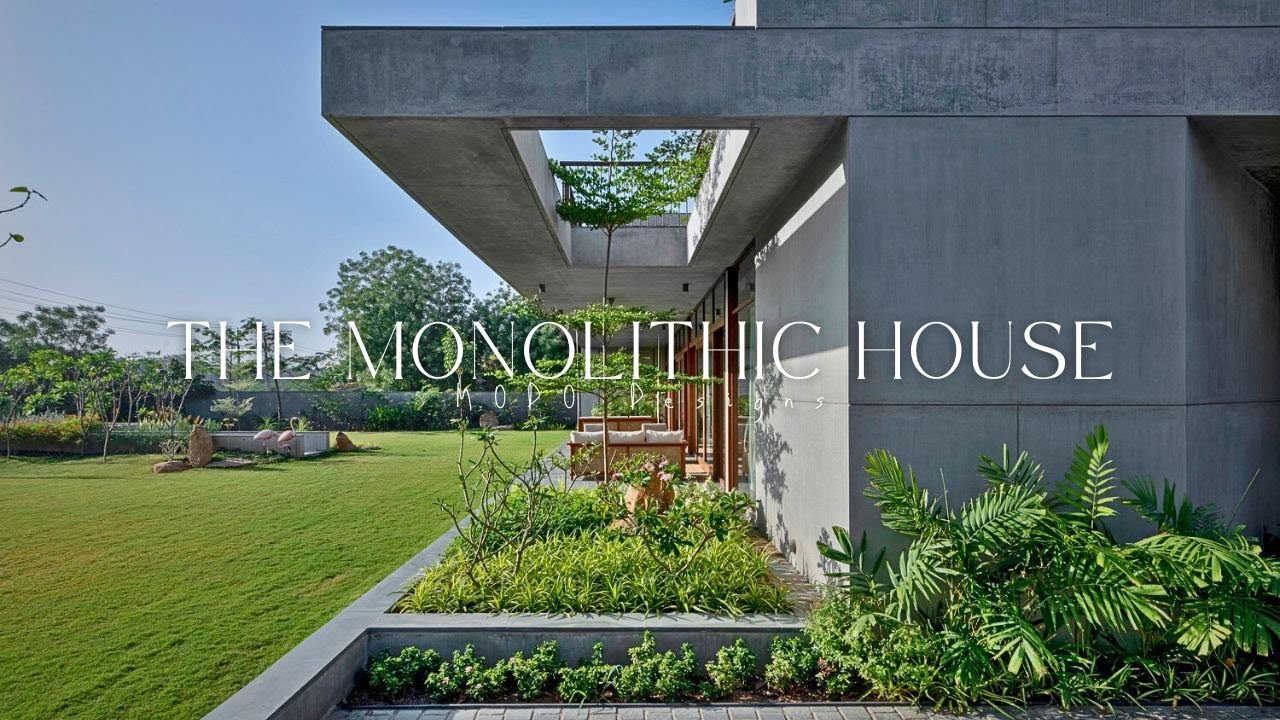 House design that has open space inside and greener land outside - YouTube