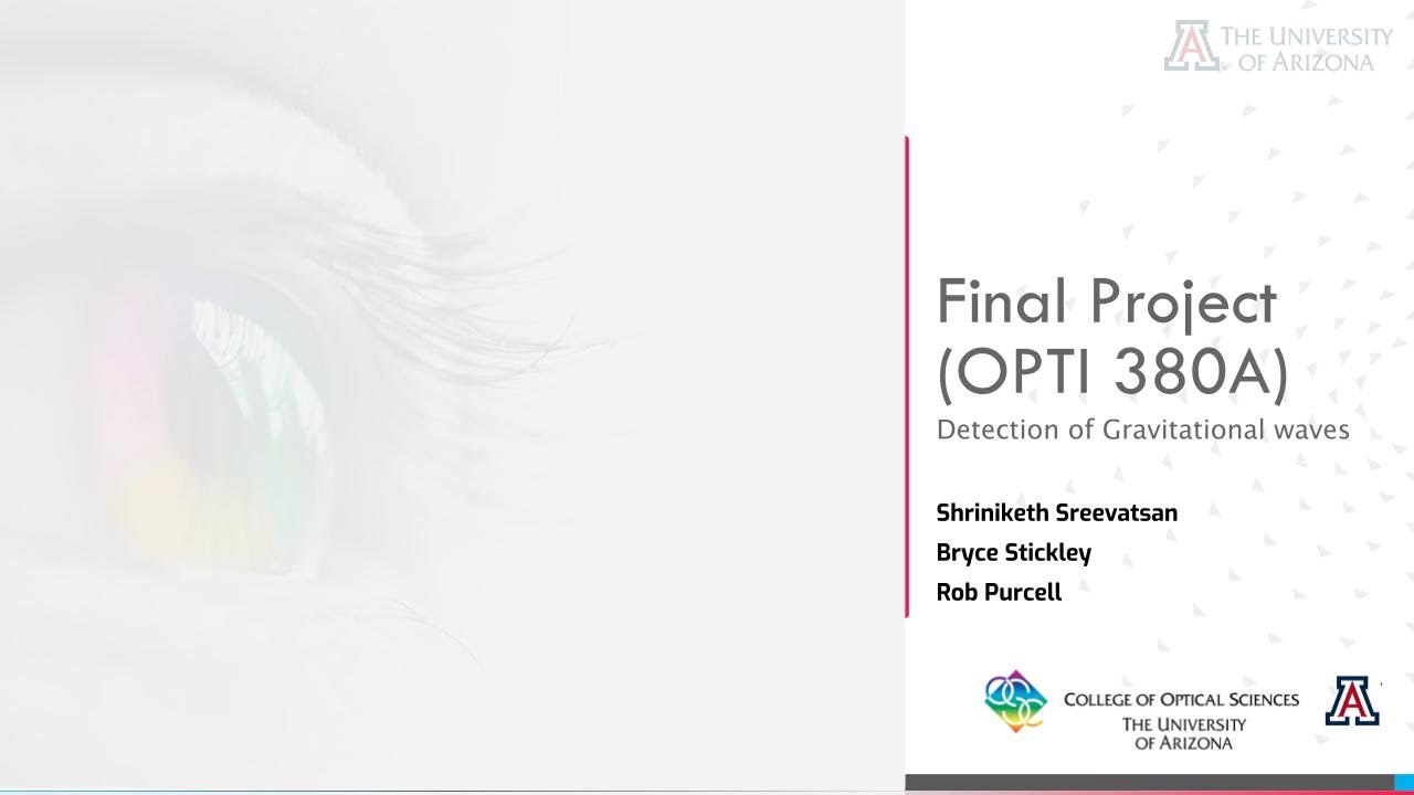 Final Project OPTI 380A - YouTube