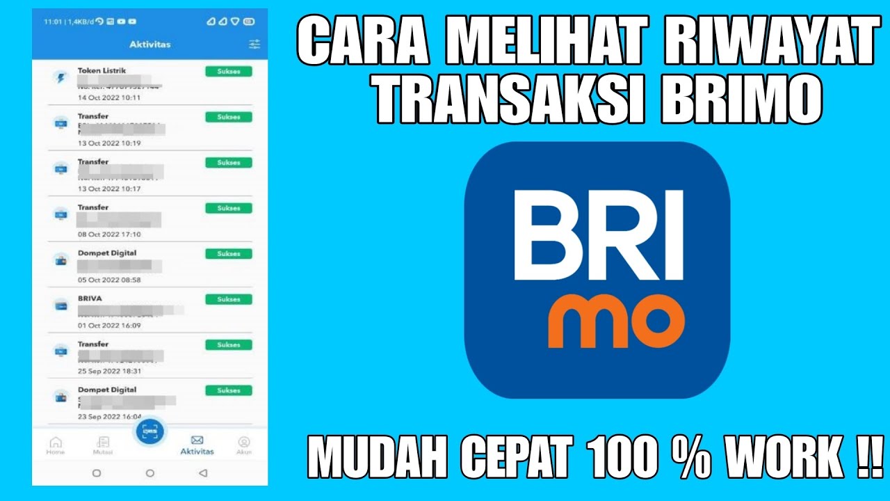 Cara Melihat Riwayat Transaksi Brimo Terbaru || Cara Cek Mutasi BRI ...