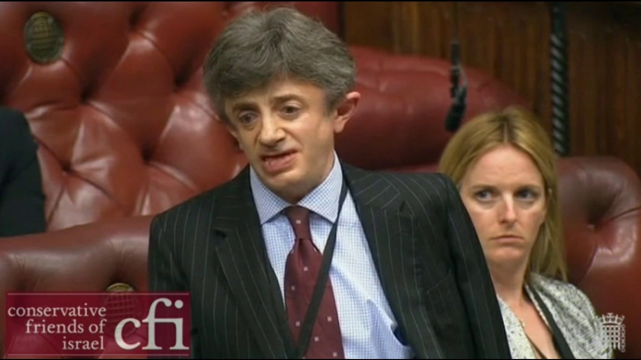 Lord Shinkwin celebrates Balfour Declaration in debate - YouTube