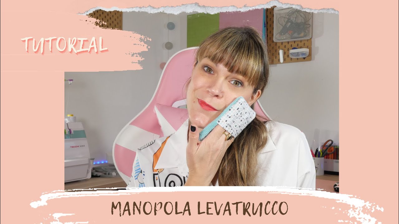 TUTORIAL #68: manopola leva trucco con tagliacuci | make-up remover knob | Dischetti struccanti ...