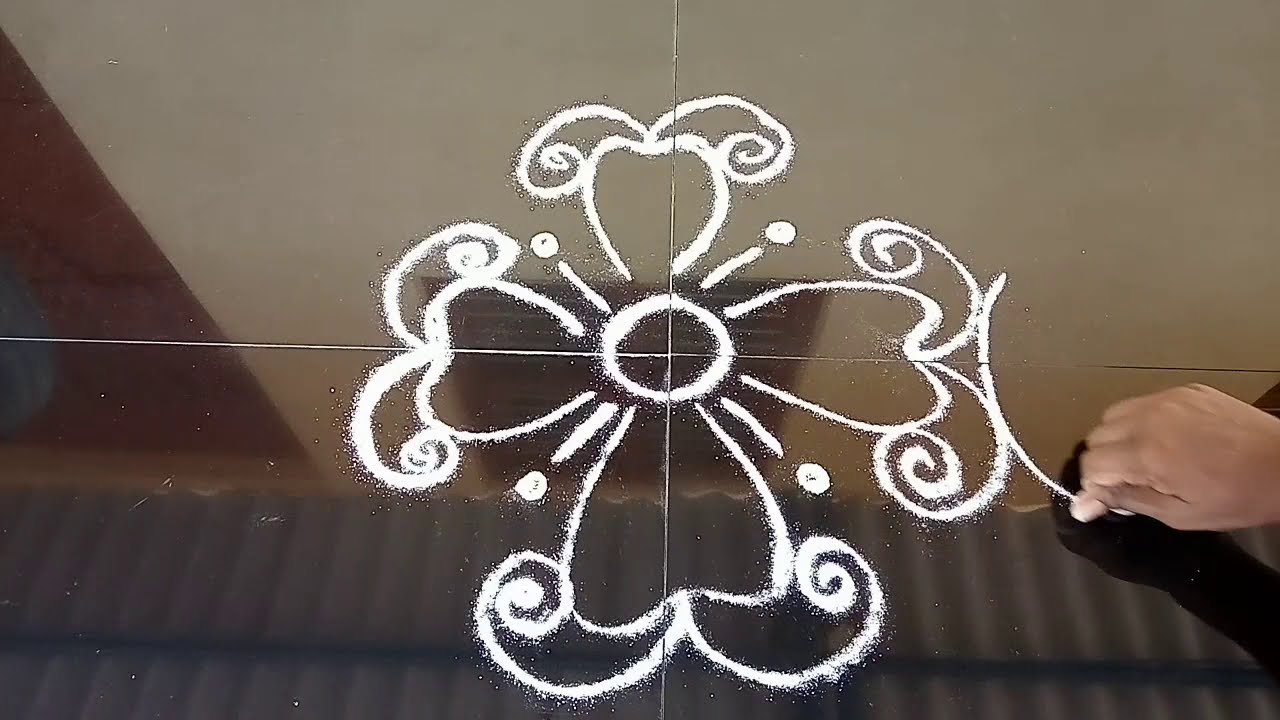 Tamil new year special | Rangoli design | Rangoli by KoKo - YouTube