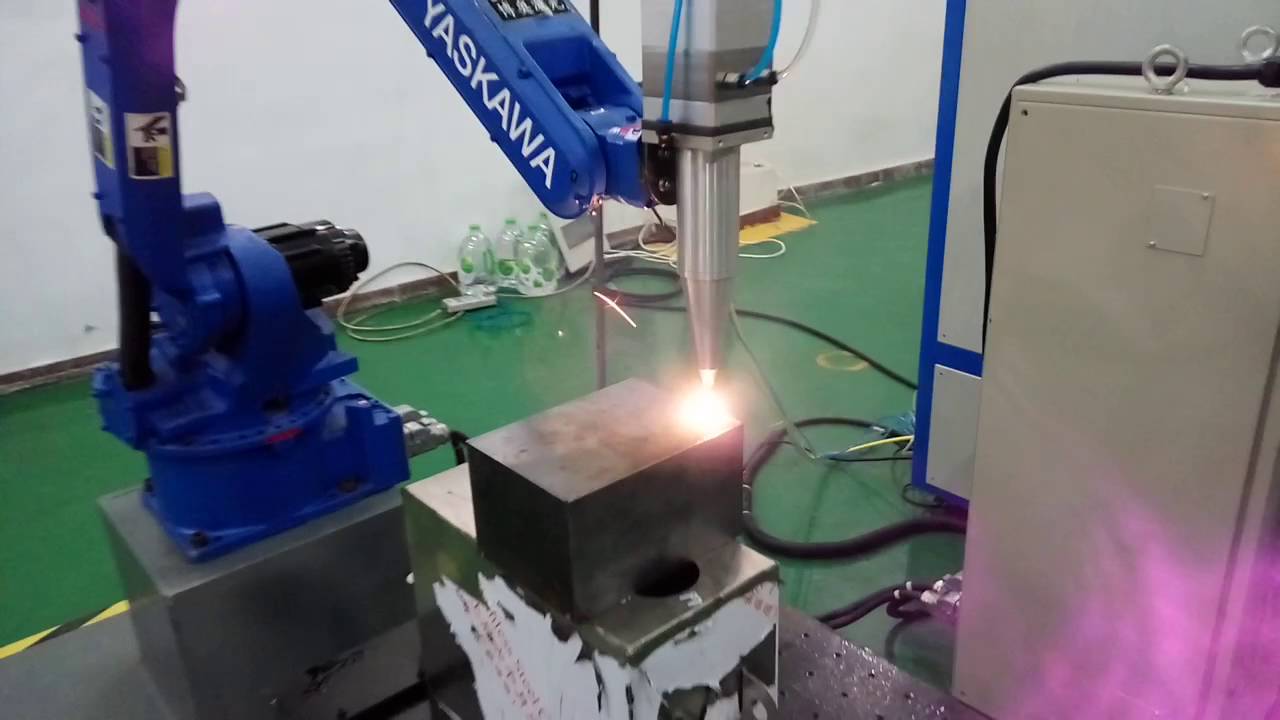 Robot laser welding video - YouTube