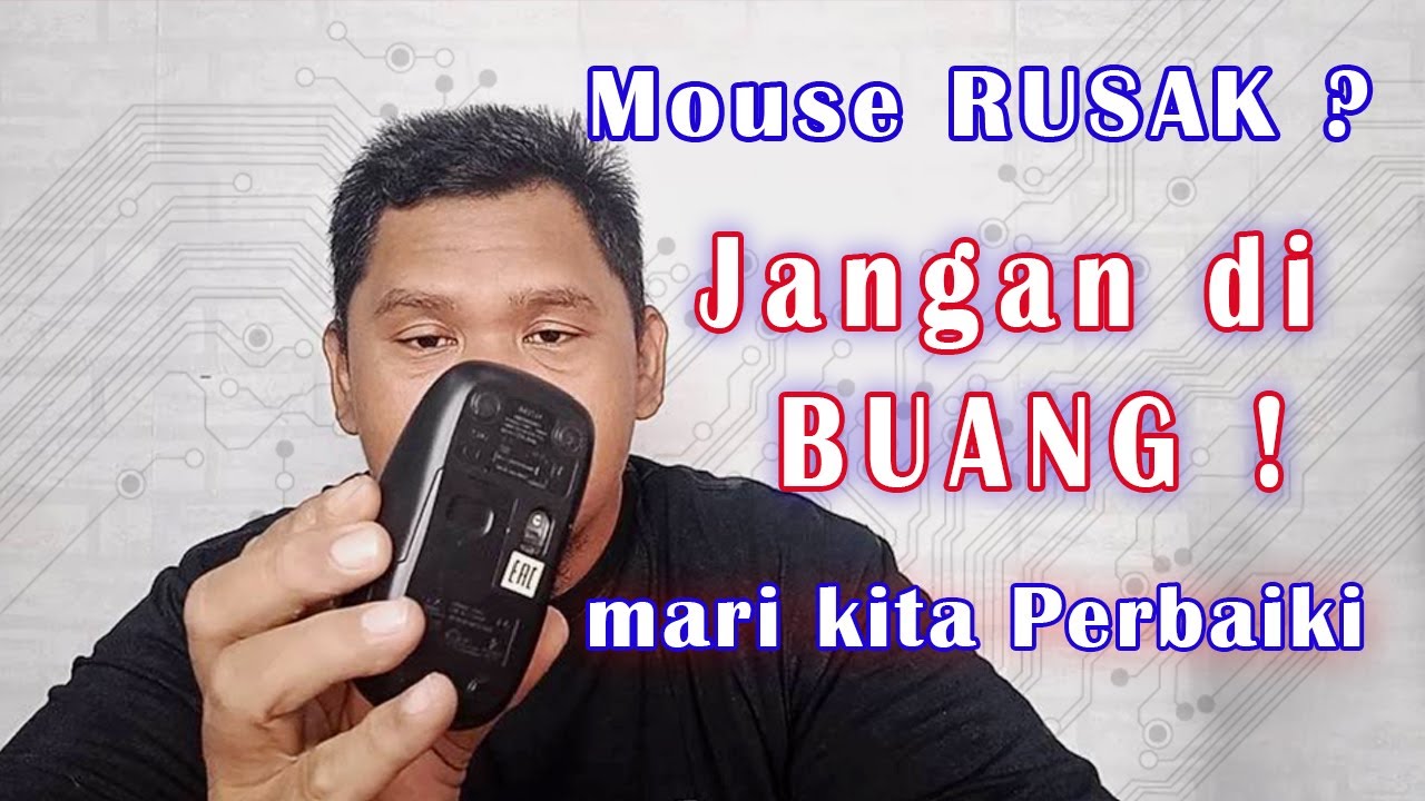 service mouse wireless - memperbaiki mouse rusak tanpa modal - YouTube
