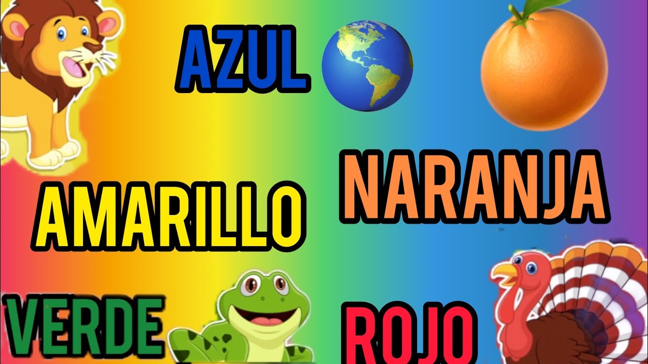 Learn colors, shapes and sizes in English and Spanish | Bilingual ...