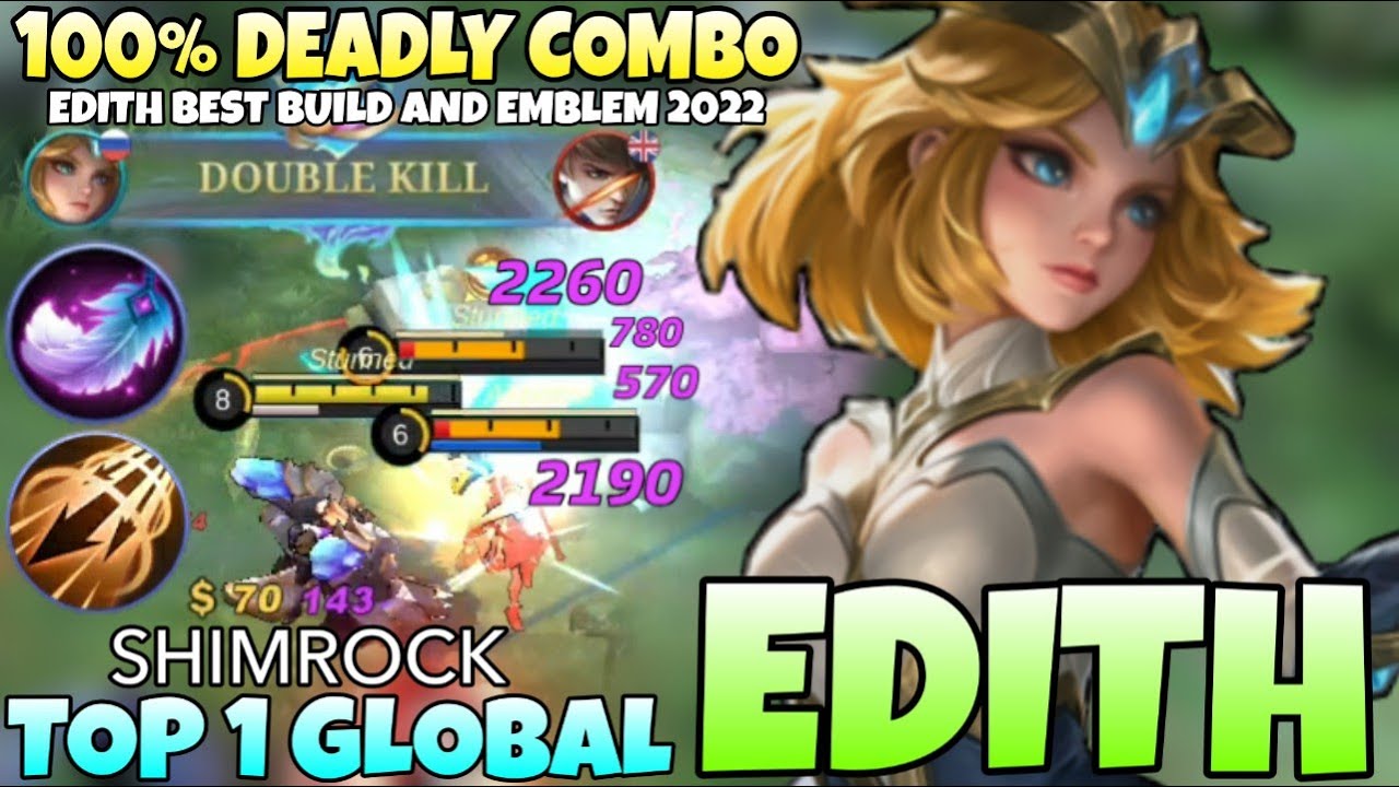EDITH WITH INSPIRE 100% DEADLY COMBO | TOP 1 GLOBAL EDITH GAMEPLAY ...