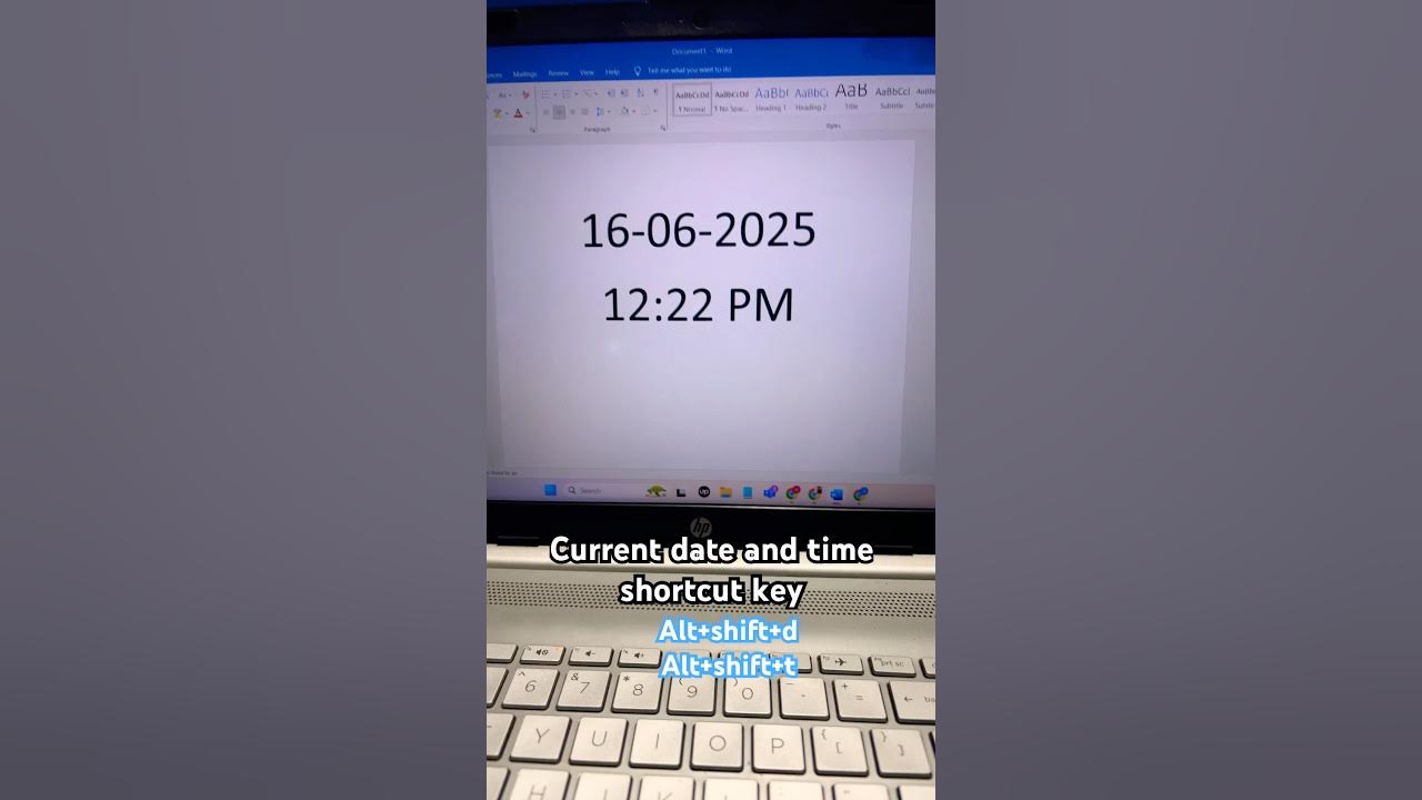 Current date and time shortcut key #computereducation #windows #computer #computerzone - YouTube