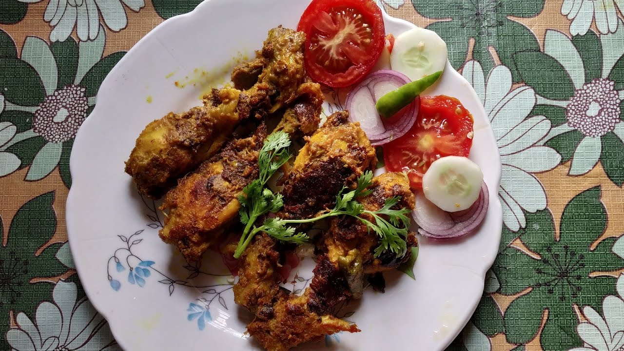 PESHAWARI MURGH TANGRI RECIPE | MINIMUM OIL RECIPE | पेशावरी मुर्ग़ ...