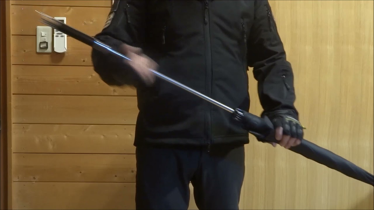 Tactical Self Defense Umbrella SUS Rod, - YouTube