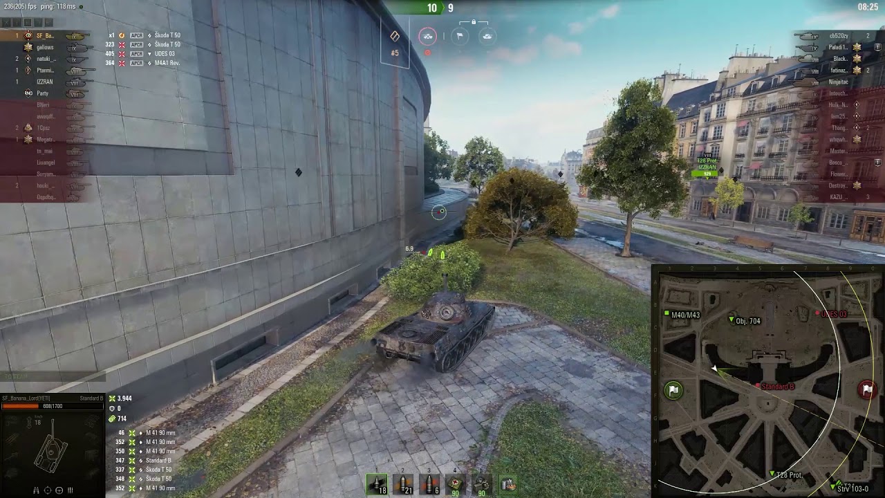 World Of Tanks: Standar B, Paris Carry - YouTube