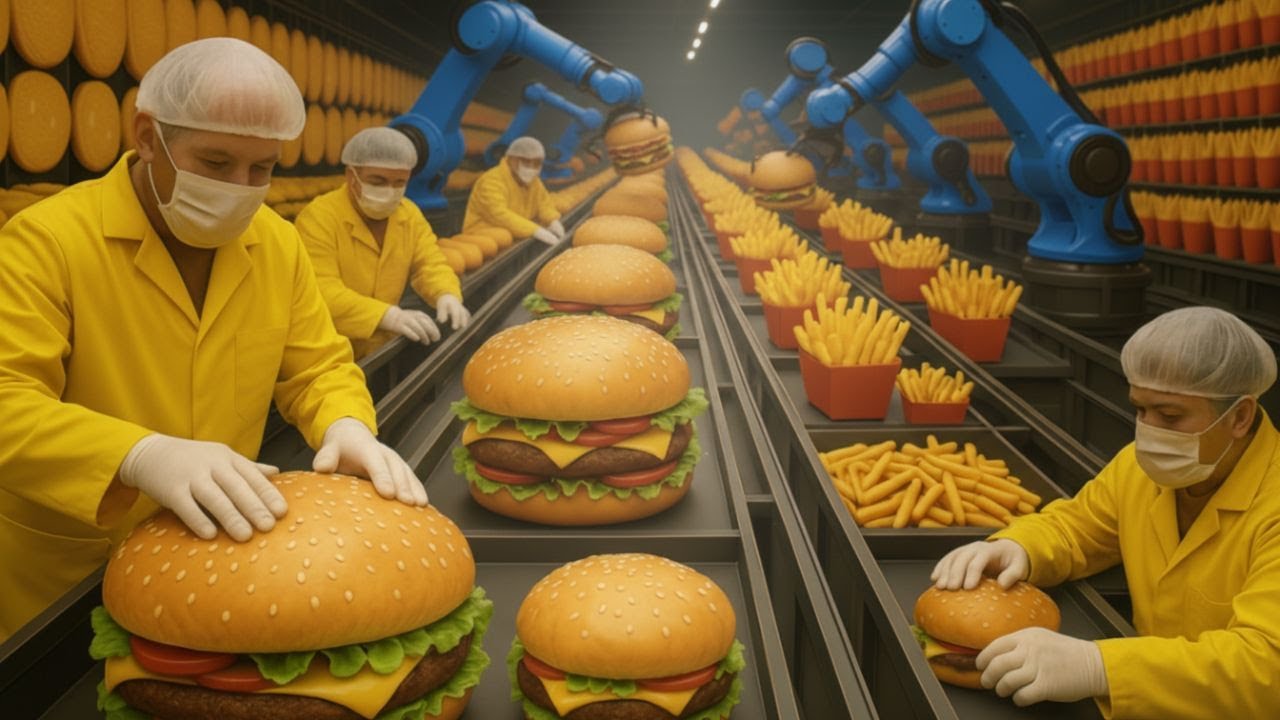 Inside the Hamburger Factory: From Fresh Buns & Grilled Patties to ...