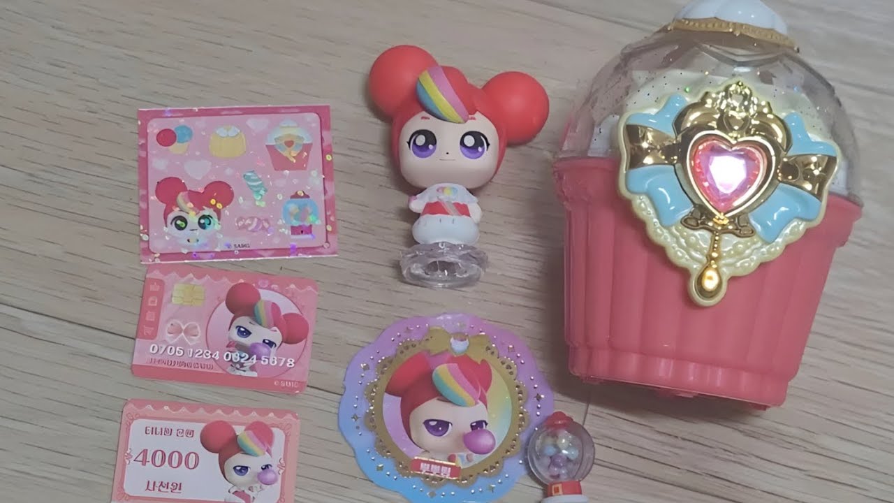새콤달콤 캐치! 티니핑 뿌뿌핑 피규어 + 랜덤 인형 키링 언박싱! / Catch! Teenieping Puffping ...