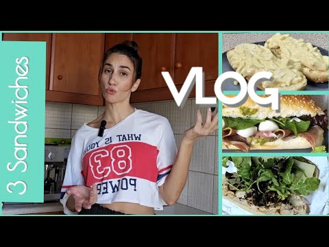 90.VLOG | 3 Ιδέες για σάντουιτς | Τι παίρνω μαζί μου στην δουλειά - YouTube