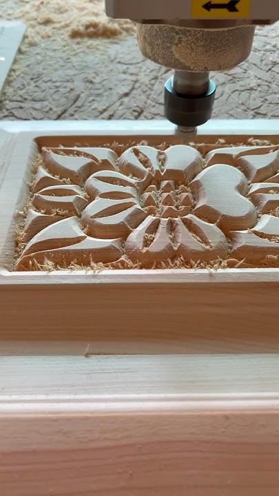 CNC Router Carves 2.5D Wood Design with Unreal Perfection - YouTube