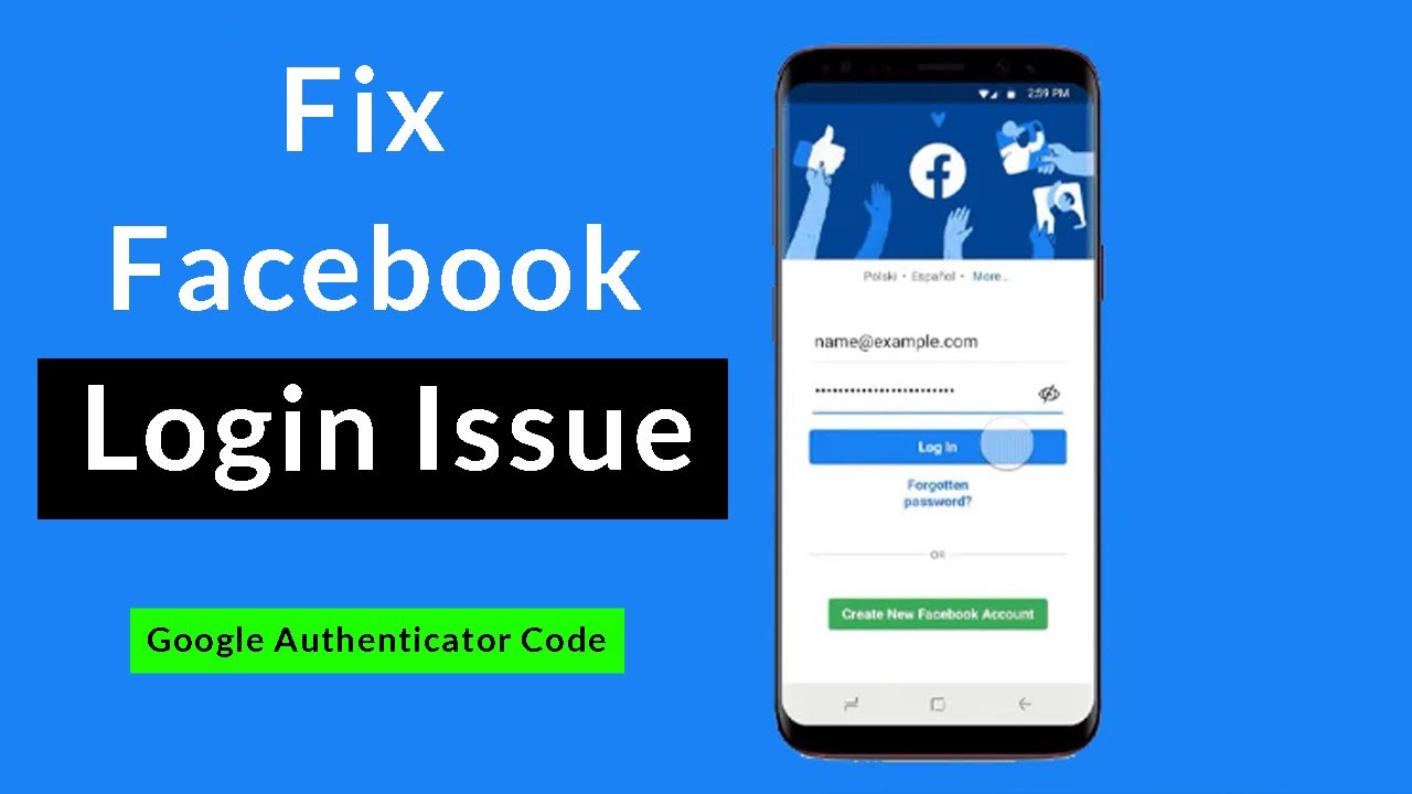 How to Login to Facebook App with Google Authenticator Code? - YouTube