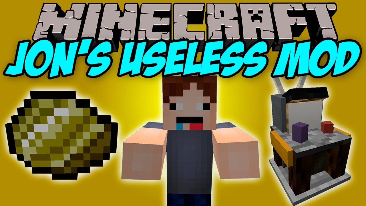 JON'S USELESS MOD - ¿El mod mas inutil de minecraft? - Minecraft mod 1.8 Review ESPAÑOL - YouTube