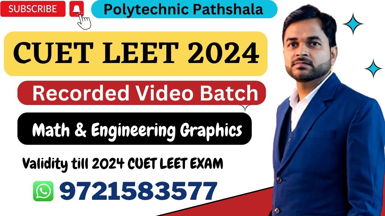 CUET LEET 2024 Course Information @PolytechnicPathshala - YouTube