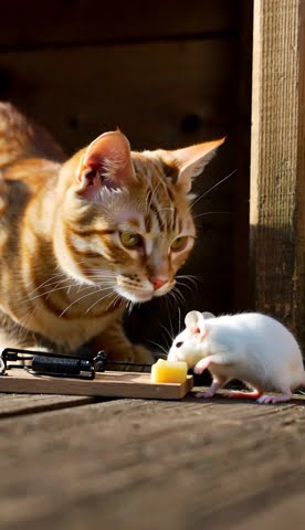 Gentle Giant Cat Shows Surprising Behavior With Toy Mouse! - YouTube