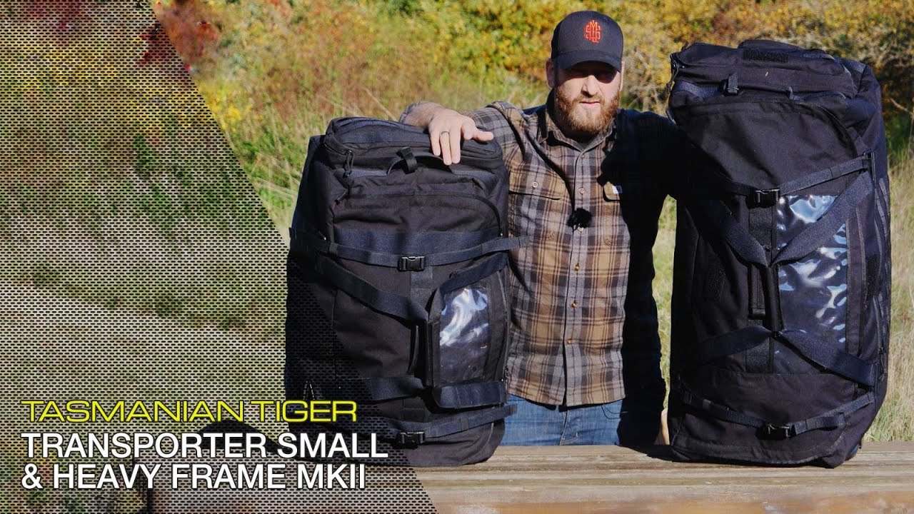 TASMANIAN TIGER TRANSPORTER SMALL & TRANSPORTER HEAVY FRAME MKII - YouTube