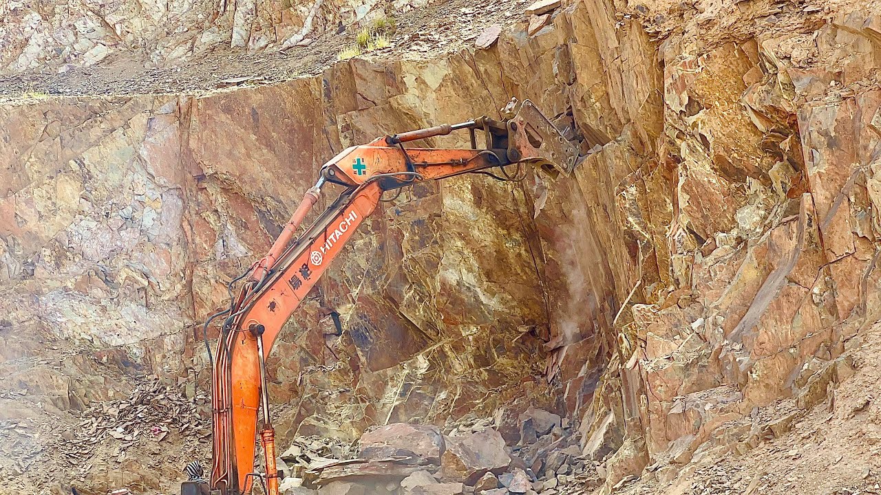 EXCAVATOR VS HILL: Who Wins?” How to Break a Hill with an Excavator ...