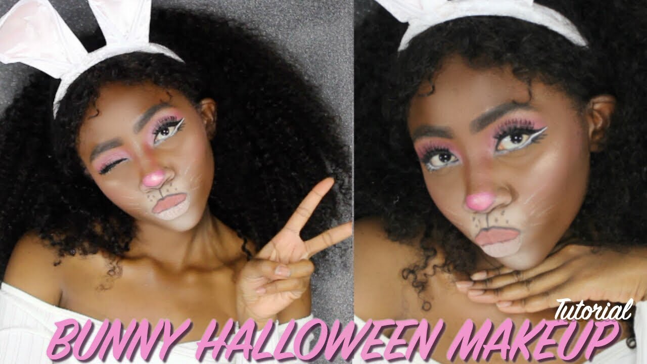 Cutest Bunny Halloween Makeup Tutorial - YouTube