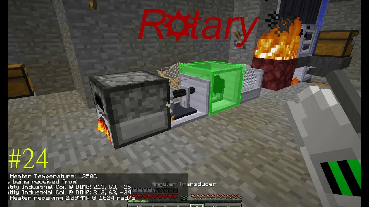 Rotary (Minecraft Mod LP): #24 Wolfram Barren schmelzen - YouTube