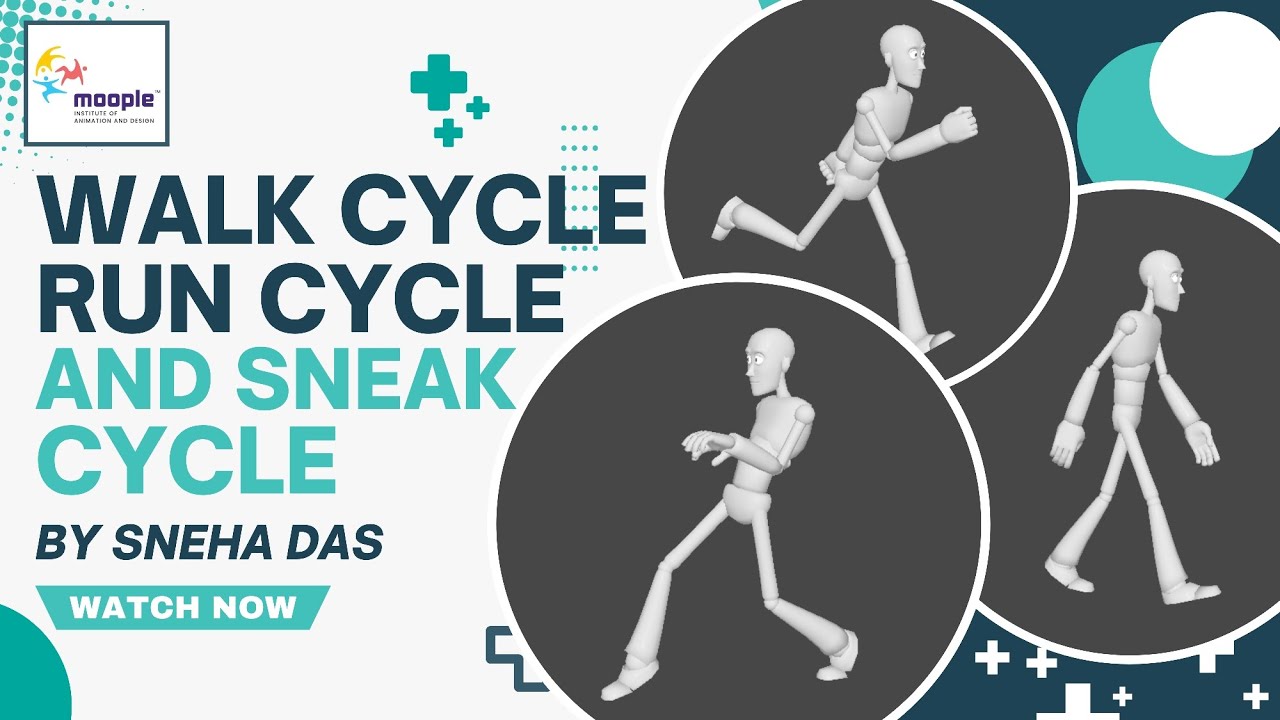 WALK CYCLE, RUN CYCLE, SNEAK WALK // 3D ANIMATION // BY SNEHA DAS ...