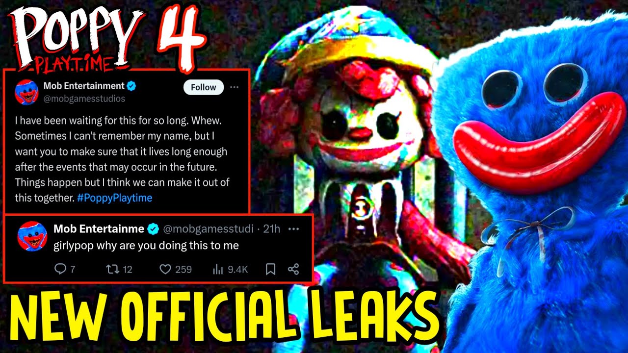 Poppy Playtime Chapter 4 - BIG OFFICIAL NEWS REVEALED by DEVELOPERS ...
