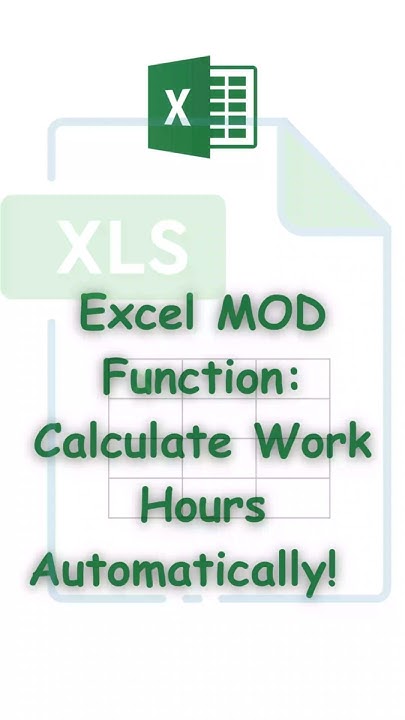 🕒 Excel MOD Function: Calculate Work Hours Automatically! | Easy Excel Tutorial #learnexcel # ...