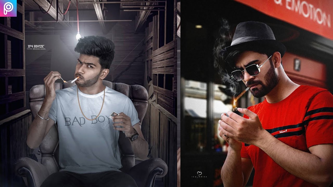 Smoke Concept Photo Editing Tutorial in PicsArt | Cigarette smoking ...