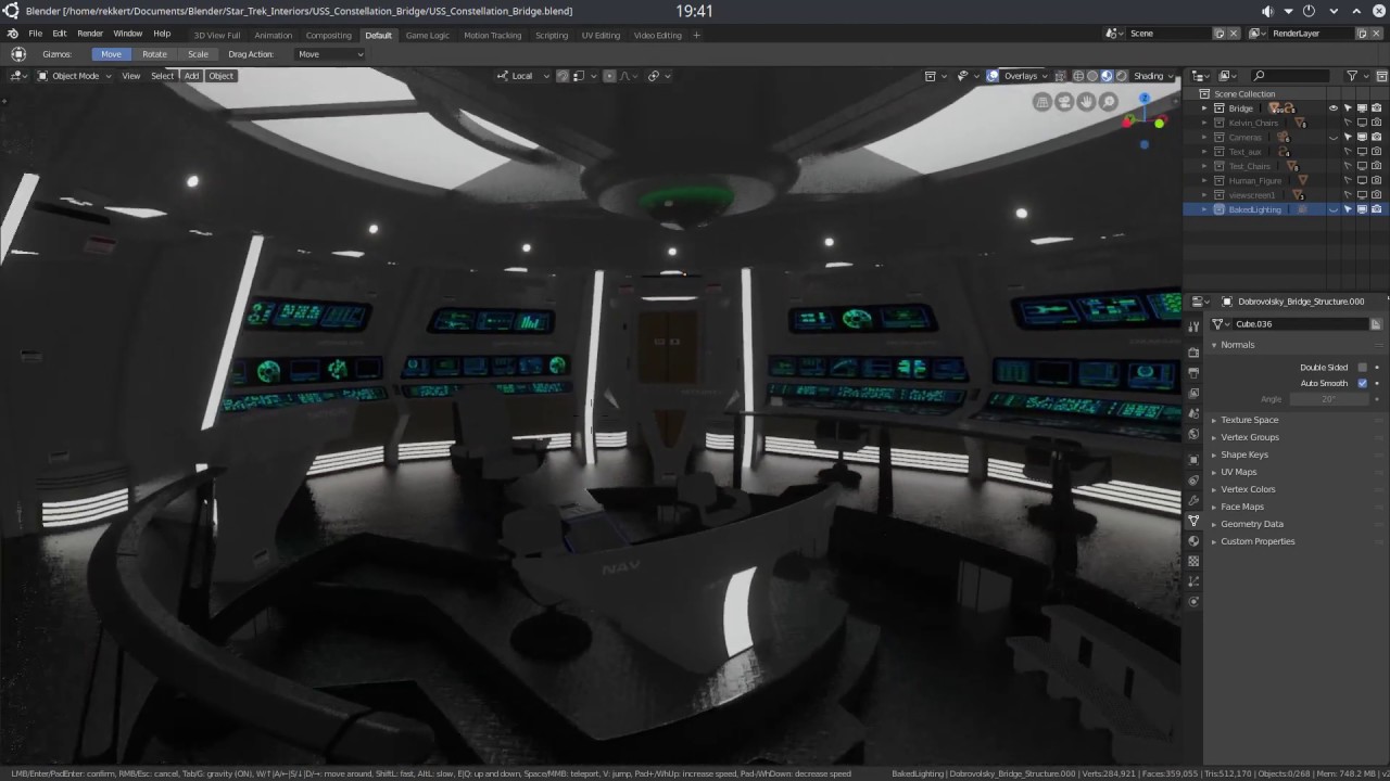 Blender walk navigation + Eevee = Awesome! - YouTube