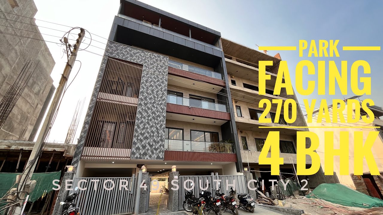 Park Facing builder floor in south city 2 sector 49 || 270 yards 4 bhk ...
