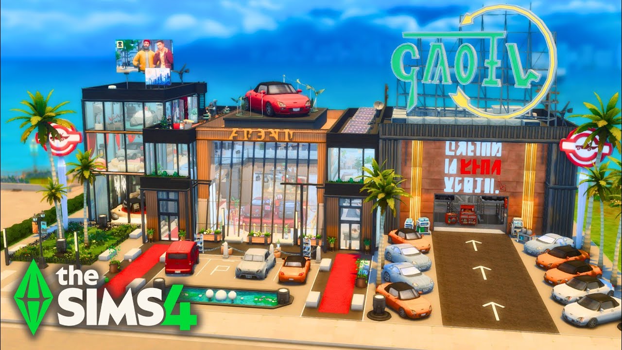 CAR SELLER, MECHANIC & RESTAURANT 🚗🔧🍝| Sims 4 | The Sims 4 No CC ...