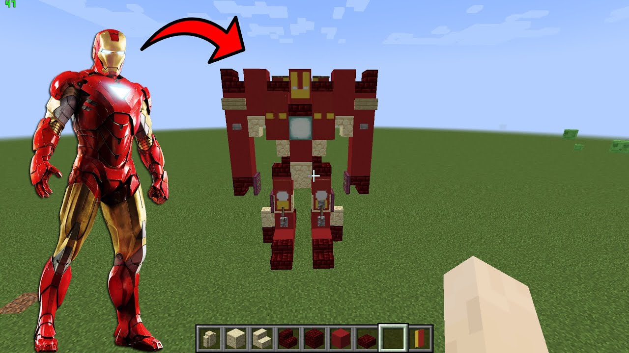 HULKBUSTER FROM AVENGERS: build hulkbuster in a minecraft! - YouTube
