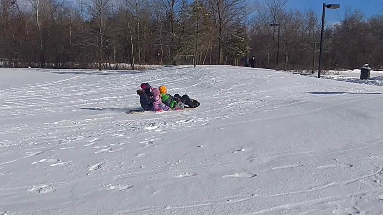 Tobogganing - YouTube